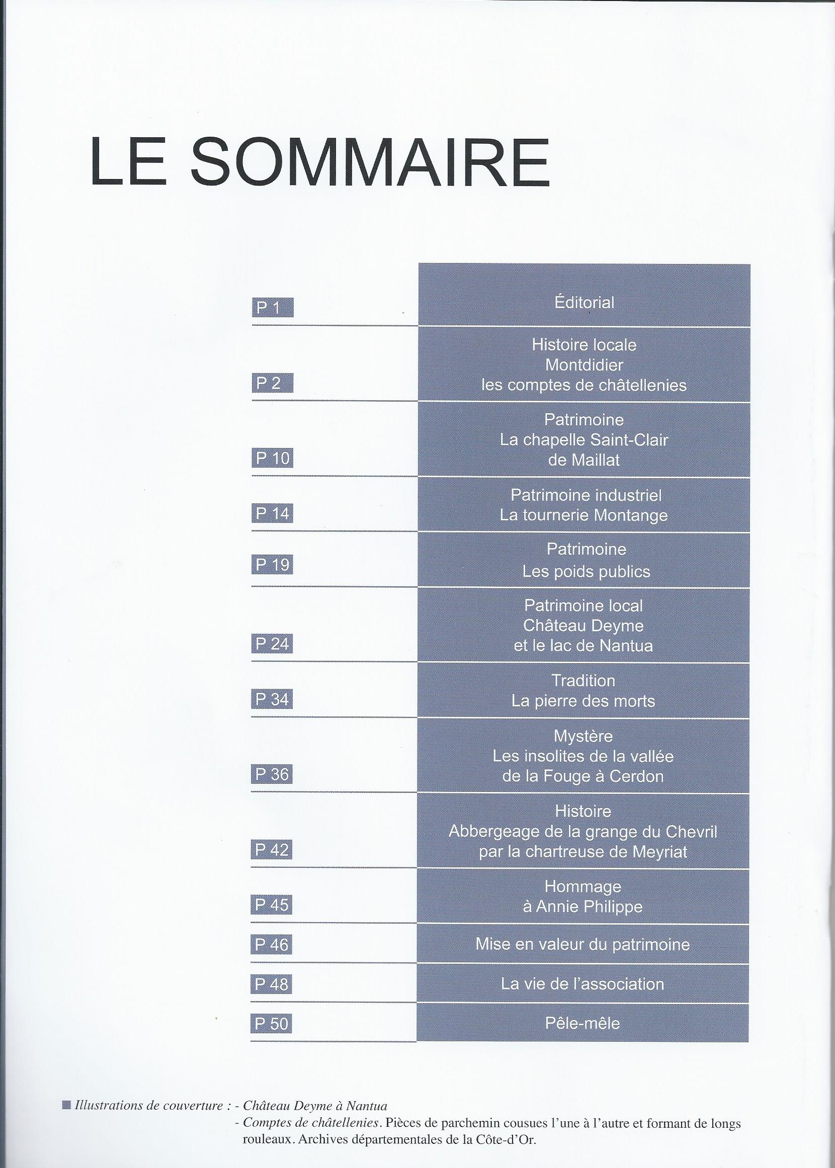 Au sommaire des numéros – Histhoiria